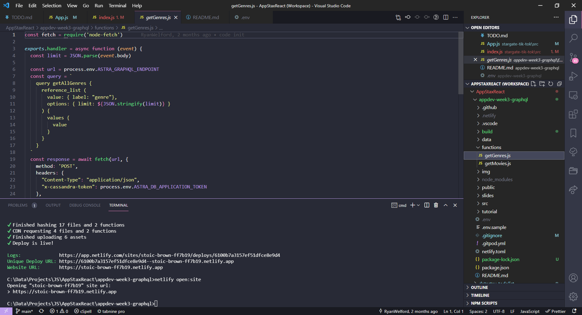 [HW] Maxim Suslov · Issue #465 · datastaxdevs/workshop-graphql-netflix · GitHub