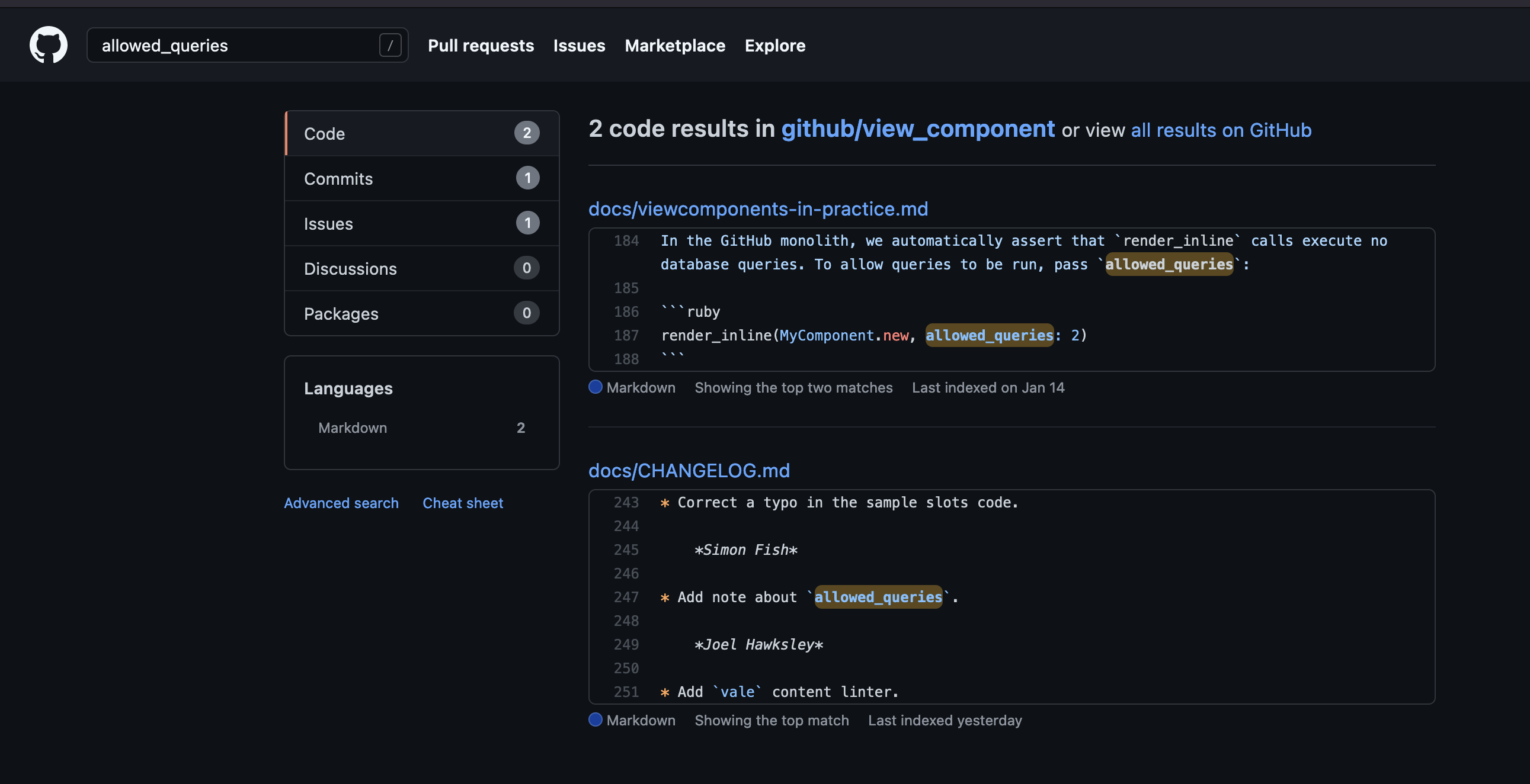 allowed_queries in documentation but not in code · Issue #1288 · ViewComponent/view_component ...