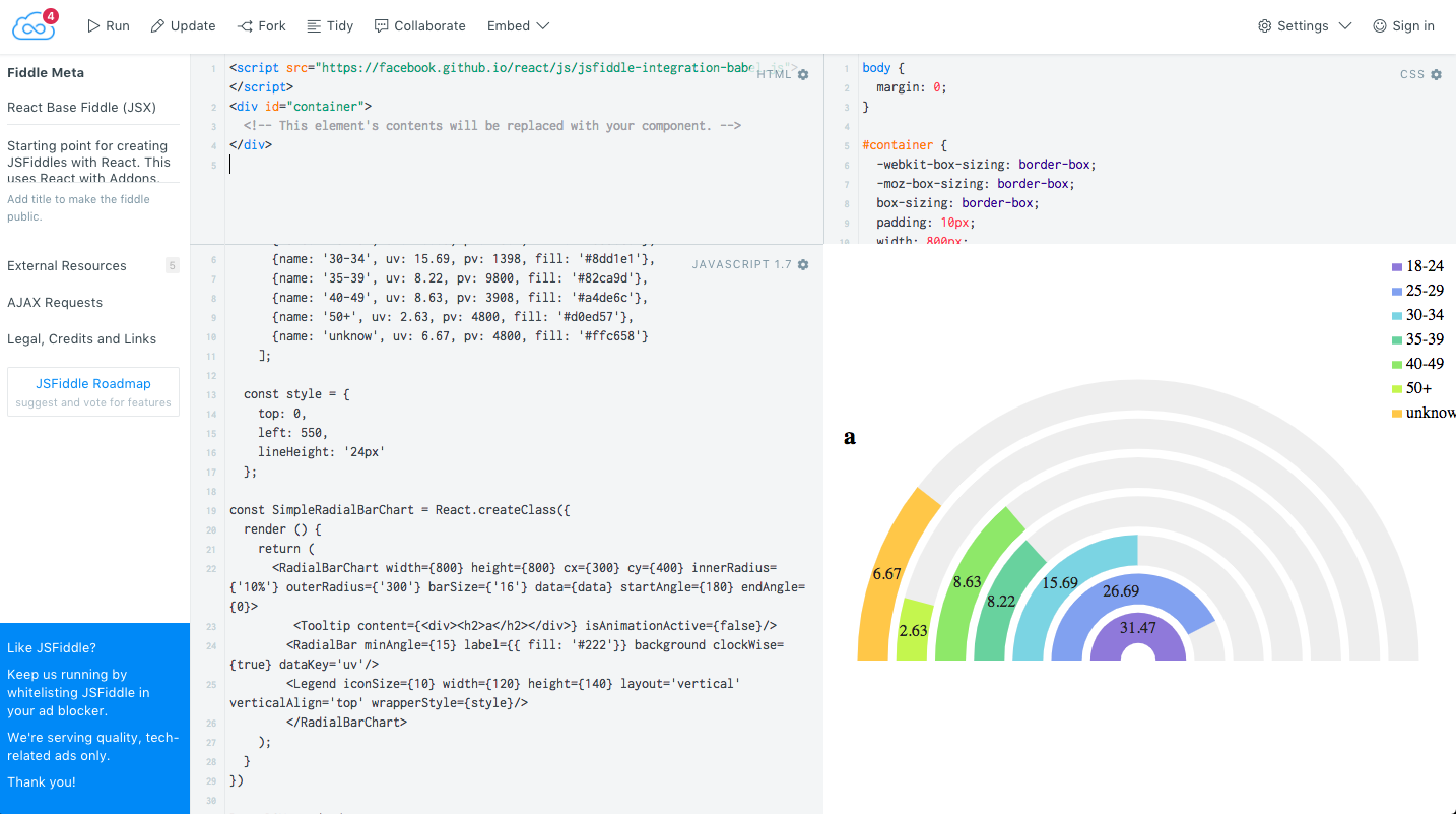 Tooltip not working for radial bar chart when startAngle > endAngle · Issue #1011 · recharts ...
