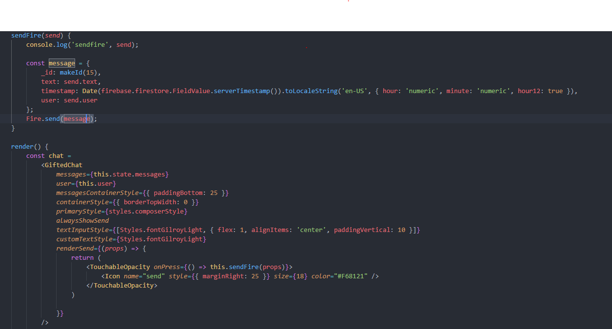 renderSend does not apply the onSend prop · Issue #1616 · FaridSafi/react-native-gifted-chat ...