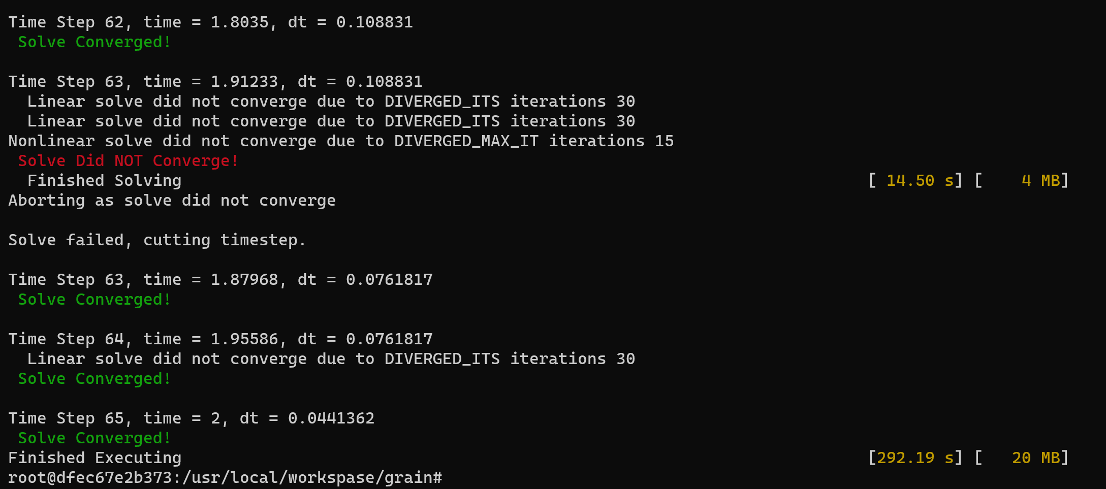 Solve did not converge · idaholab moose · Discussion #20394 · GitHub