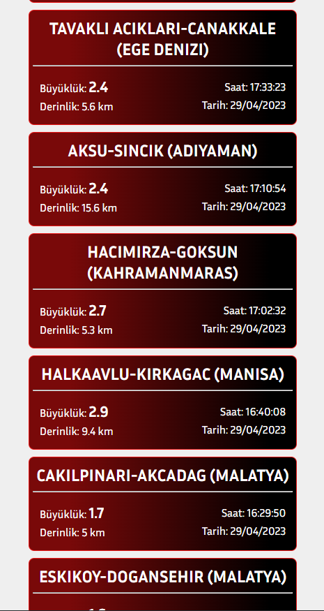 GitHub - tsoysal/earthquake-app