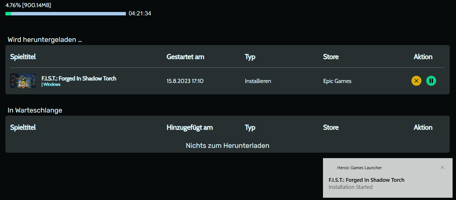 Wrong notifications when Download gets paused & resumed · Issue #2991 · Heroic-Games-Launcher ...