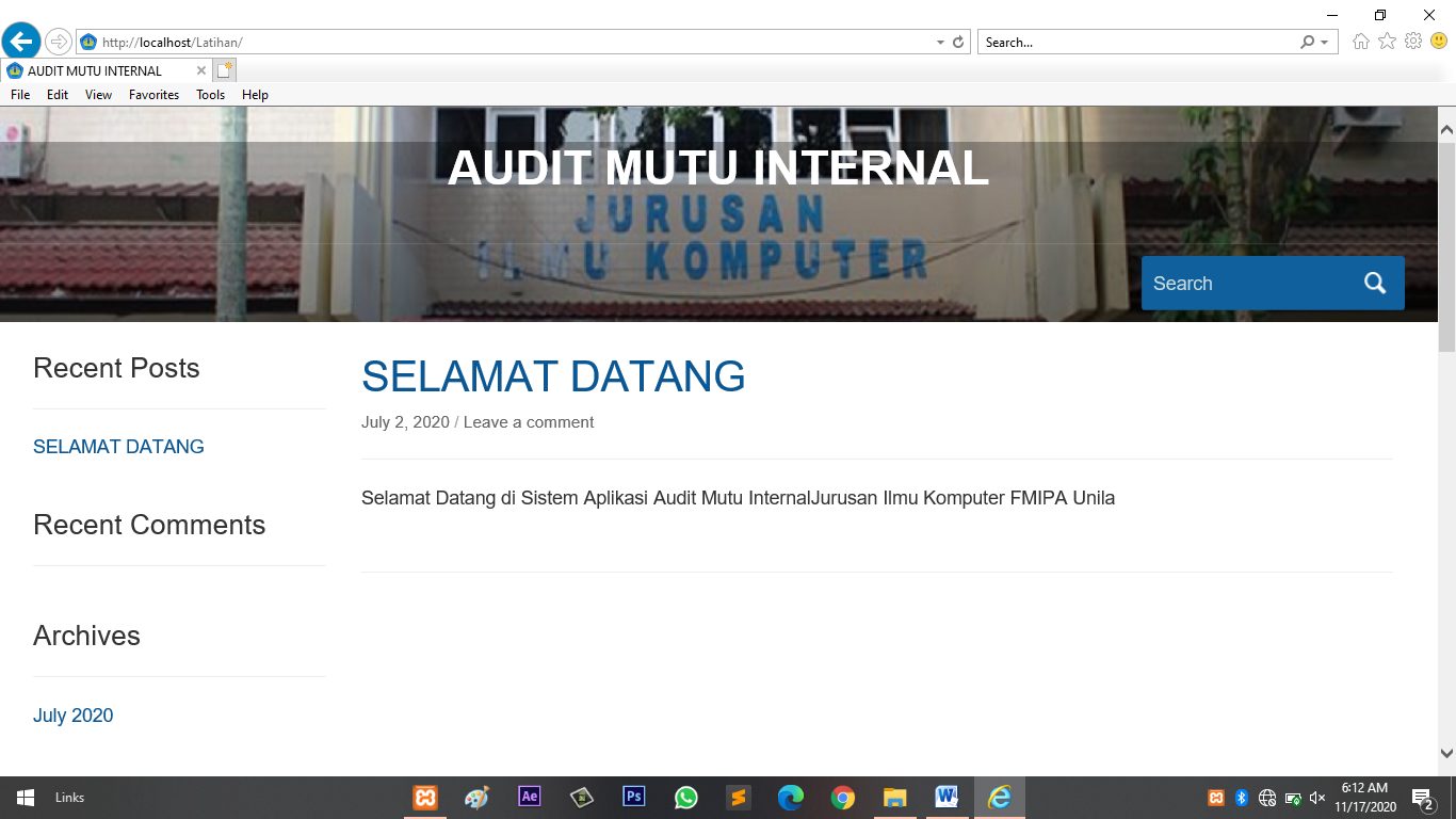GitHub - 1807051015ArbaDharmaNugraha/ami_ilmukomputer: Audit Mutu Internal Jurusan Ilmu Komputer