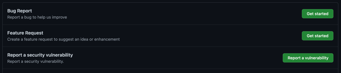 Disable "Report a security vulnerability" option/button? · community · Discussion #45567 · GitHub