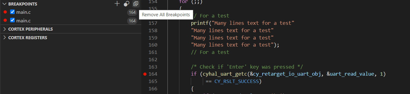 Unexpected behavior with breakpoints in the Cortex-Debug extension · Issue #525 · Marus/cortex ...
