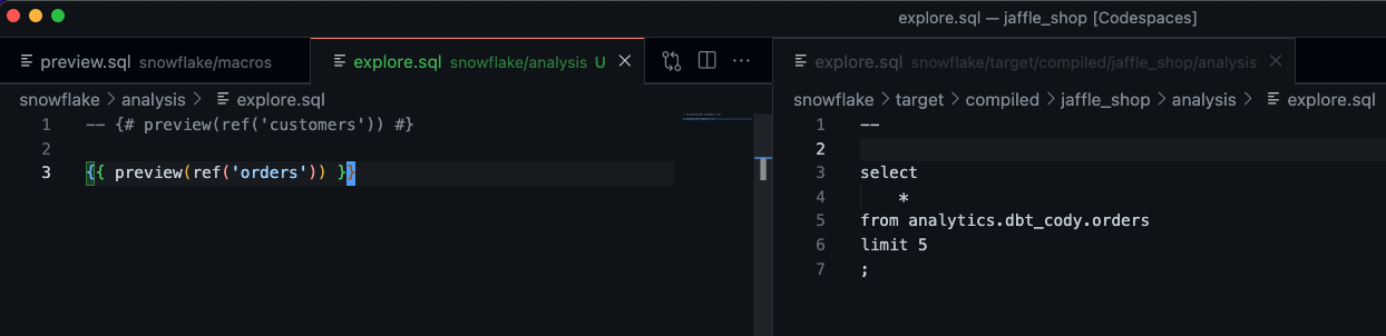 [CT-996] [Bug] commenting jinja template with using dummy package causes compilation error ...