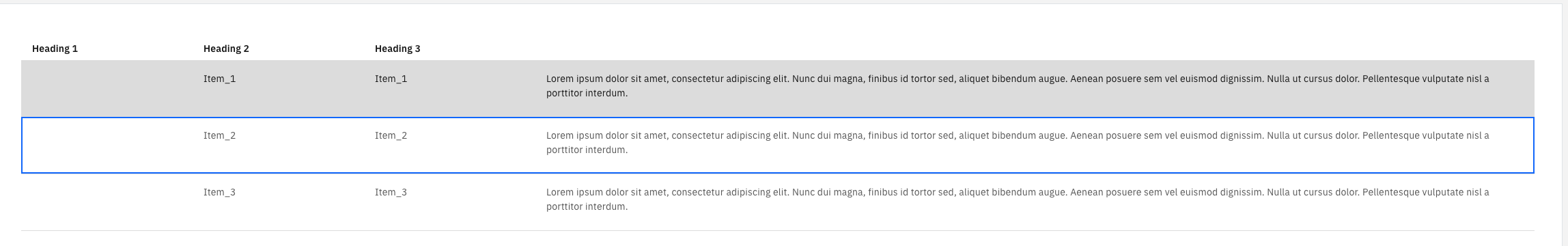 Structured List (carbon 10): selectable with events story, visual differences with carbon 10 ...