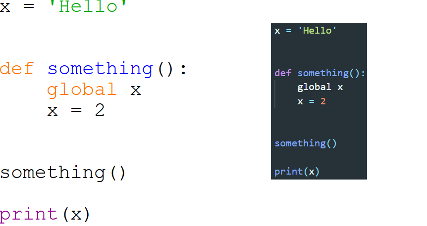 global keyword not highlighted · Issue #7276 · microsoft/vscode-python · GitHub