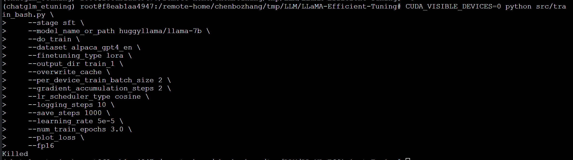 微调训练问题求助 · Issue #255 · hiyouga/LLaMA-Factory · GitHub