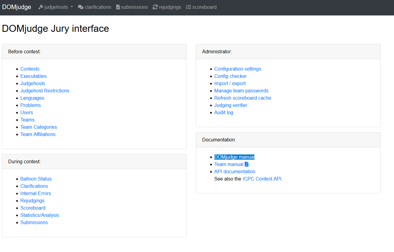 404 error for click 'DOMjudge Manual' in DOMJudge Jury Interface · Issue #698 · DOMjudge ...