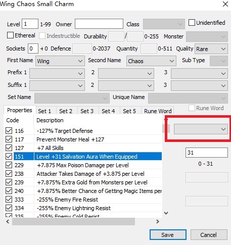 Salvation aura not available in item code 151 , pls fix it :) · Issue #7 · daidodo/diablo_edit ...