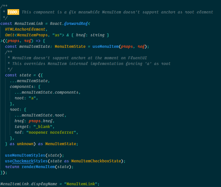 Support `a` element as root for `MenuItem` · Issue #20777 · microsoft ...