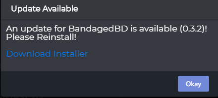 Update prompt for ghost update[Bug] · Issue #192 · BetterDiscord ...