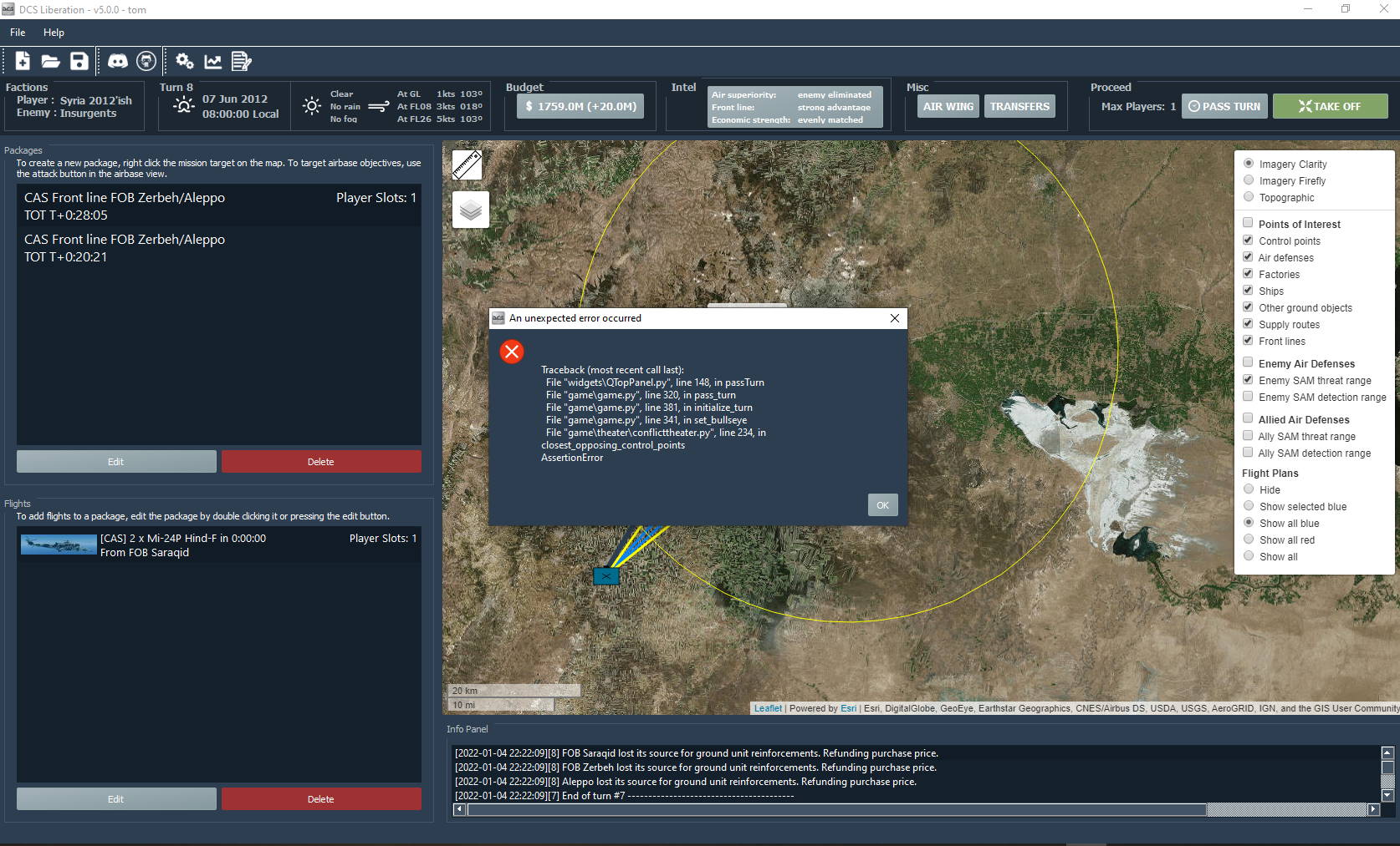 Unable To Finish Campaign Issue 1909 Dcs Liberation Dcs Liberation