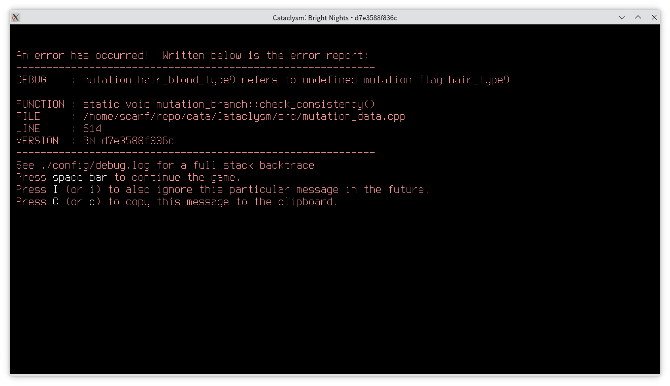 mutation_flag로 오버홀 타일셋 로드 불가 · Issue #105 · cataclysmroguelikegallery/Cata-Rogall-Modpack · GitHub