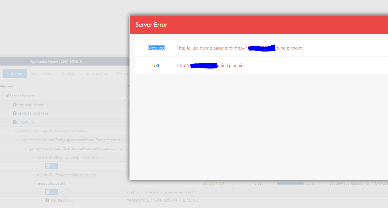 PINPOINT Server Error (Http failure during parsing bind.pipoint) in Call Stack view · Issue ...