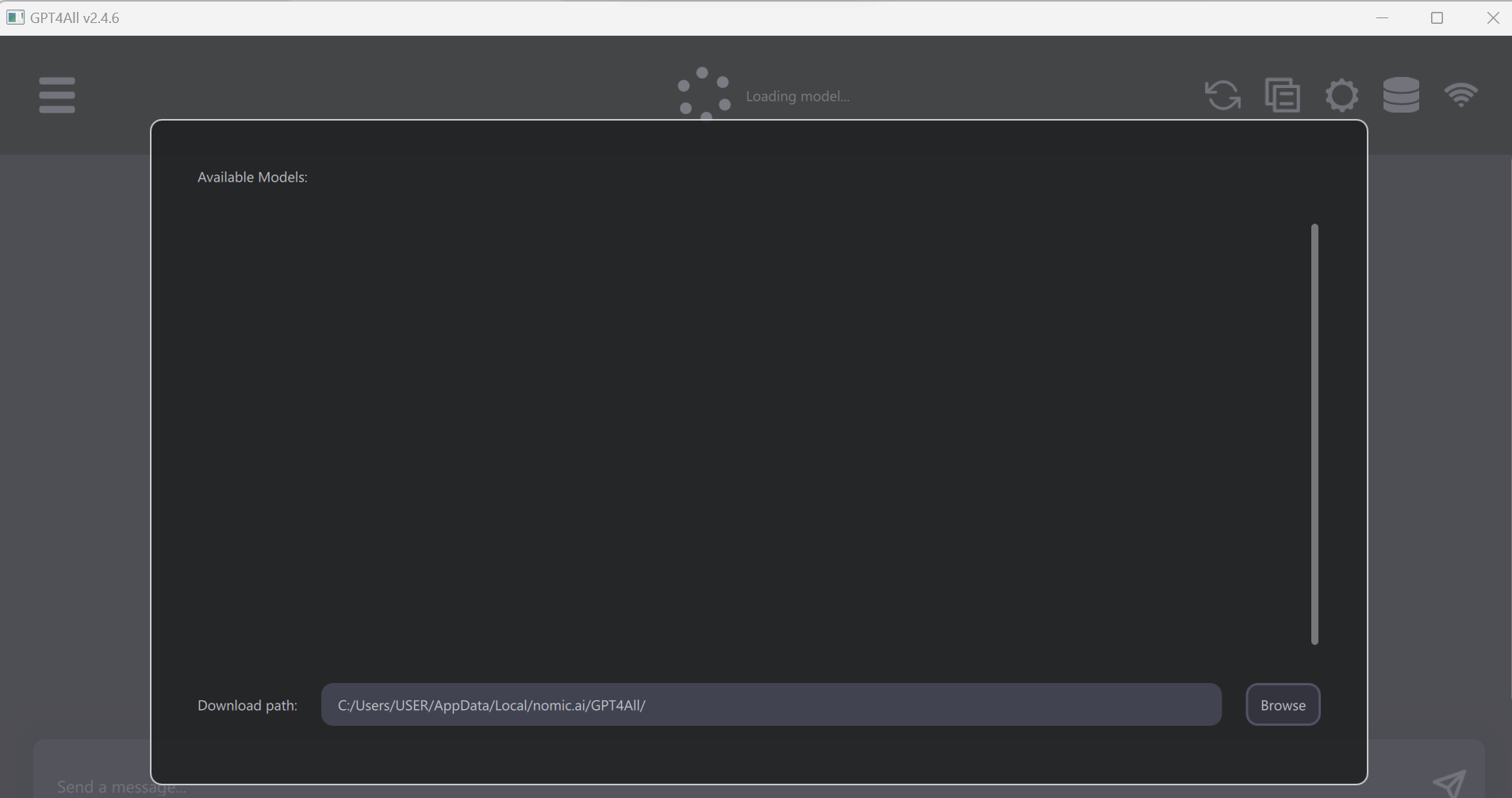 No available models for to be downloaded · Issue #875 · nomic-ai/gpt4all · GitHub