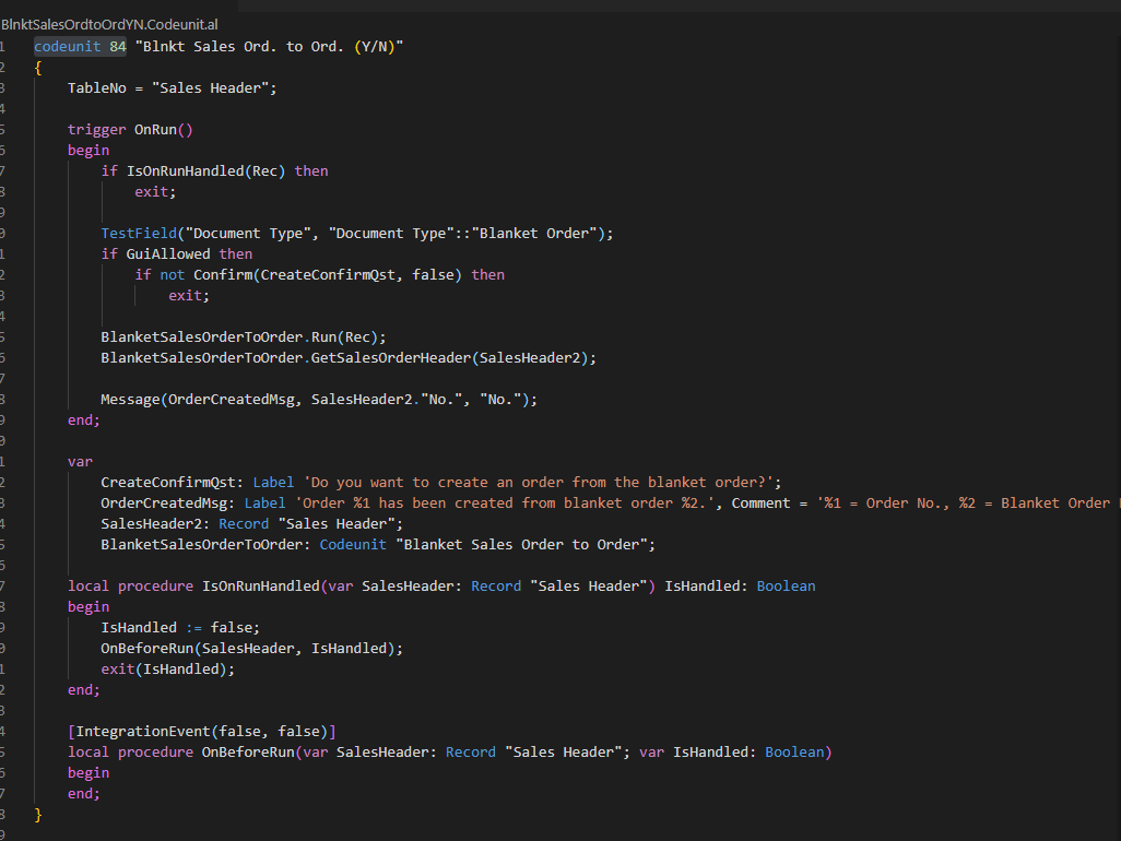 Event Request Codeunit 84 Onrun · Issue 5447 · Microsoftalappextensions · Github