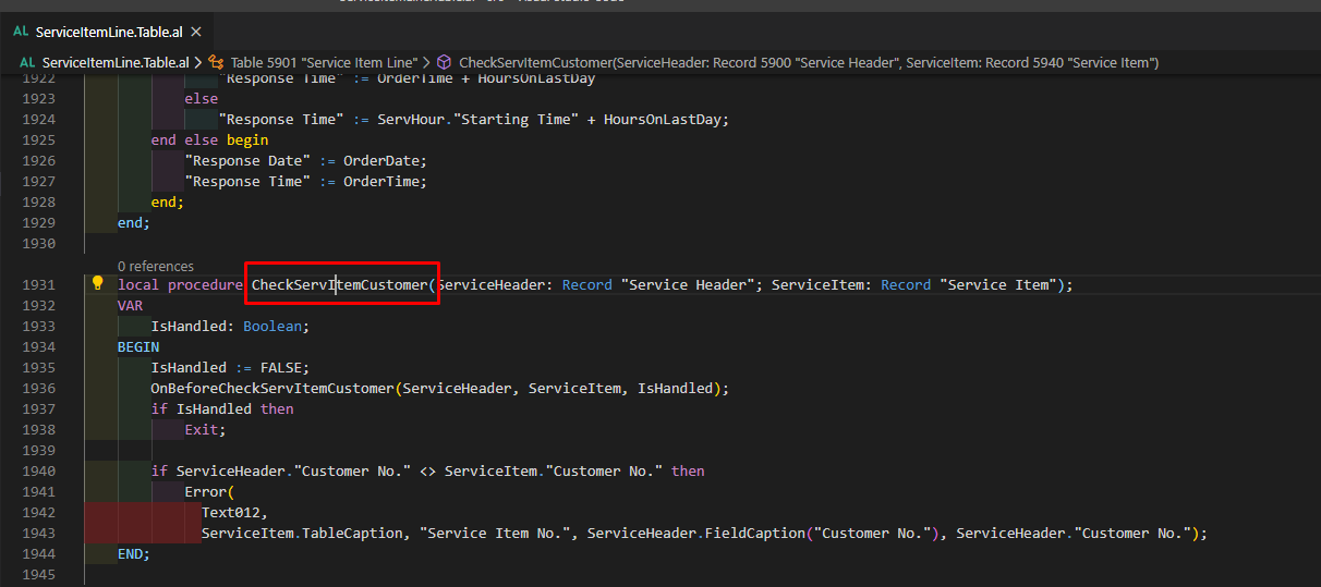 Table 5901 Service Item Line, CustomerNo check · Issue #3756 · microsoft/ALAppExtensions · GitHub