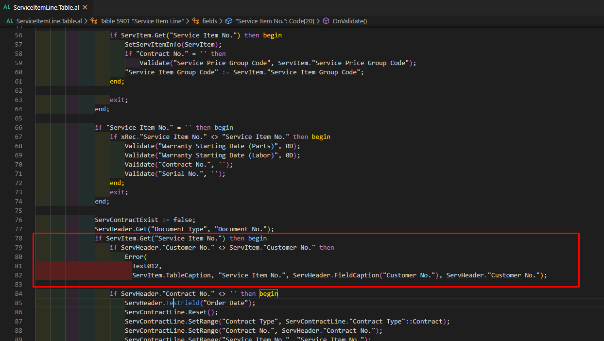 Table 5901 Service Item Line, CustomerNo check · Issue #3756 · microsoft/ALAppExtensions · GitHub
