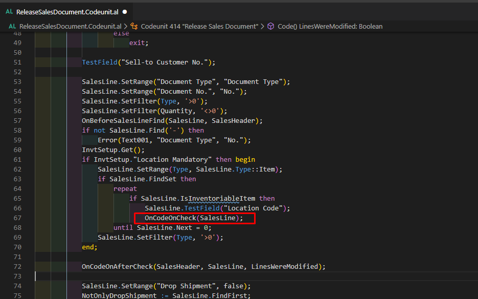 Event Request Codeunit 414 Code Oncodeoncheck · Issue 7110 · Microsoftalappextensions · Github