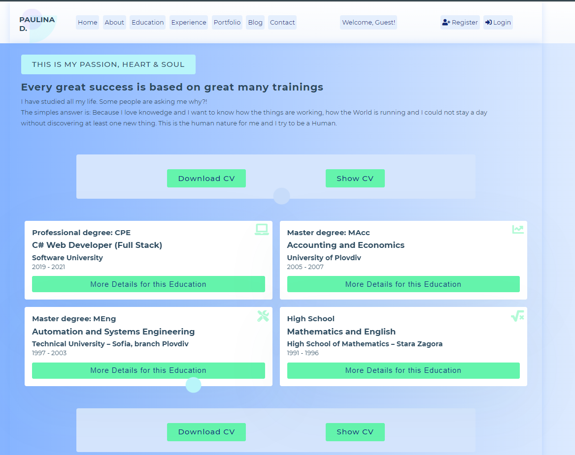 GitHub - Paulina-Dyulgerska/MySkills: React Project