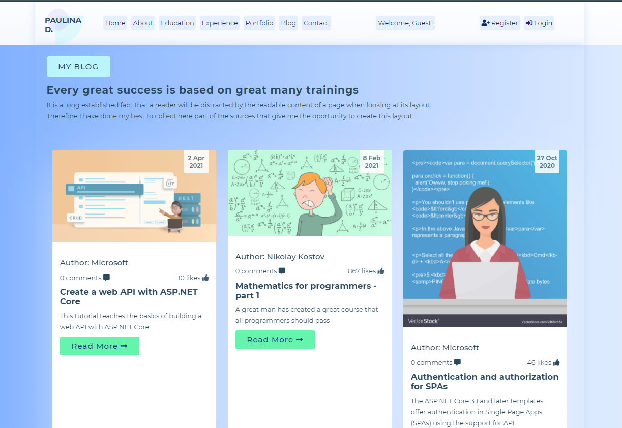 GitHub - Paulina-Dyulgerska/MySkills: React Project