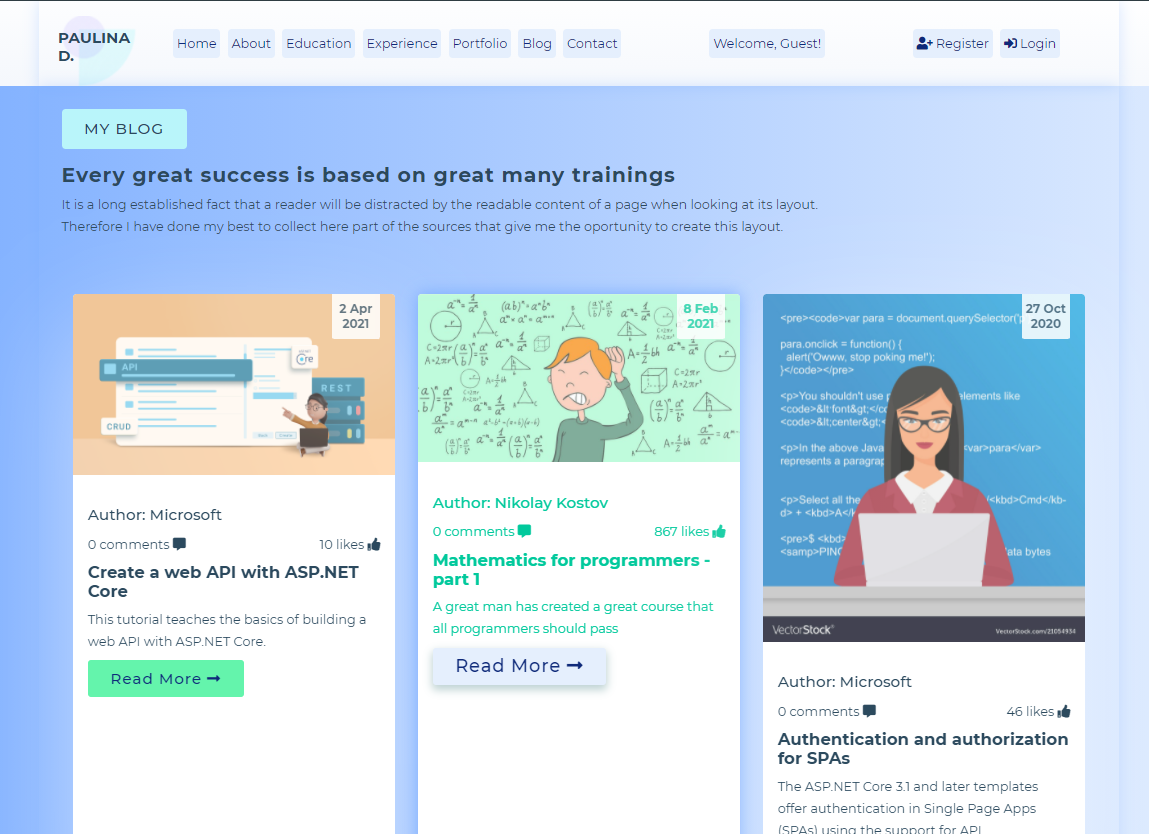 GitHub - Paulina-Dyulgerska/MySkills: React Project