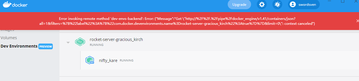 Error Invoking Remote Method Dev Envs Backend When Click On Open In Vscode · Issue 30