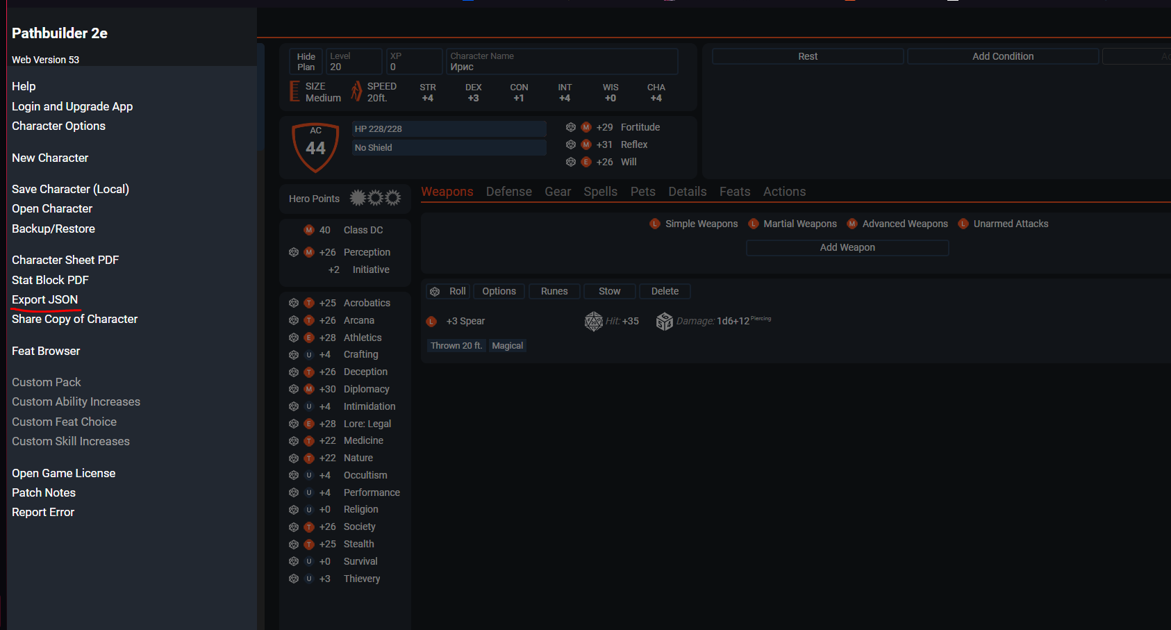 GitHub - AgilityLeopard/pathbuilder2e-import-new