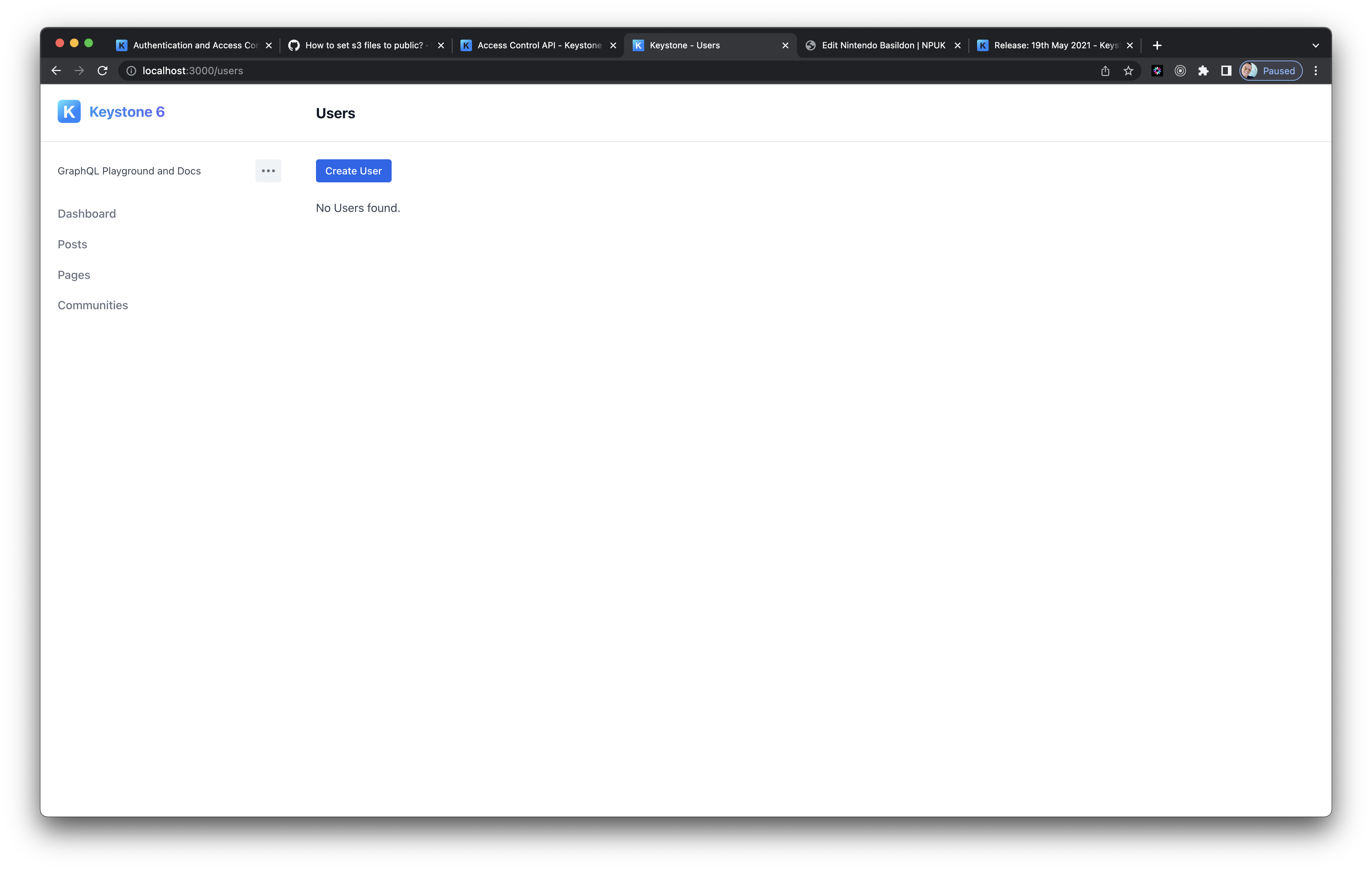 Lists with `ui.isHidden` resolving to `true` - route can still be accessed in the admin UI ...