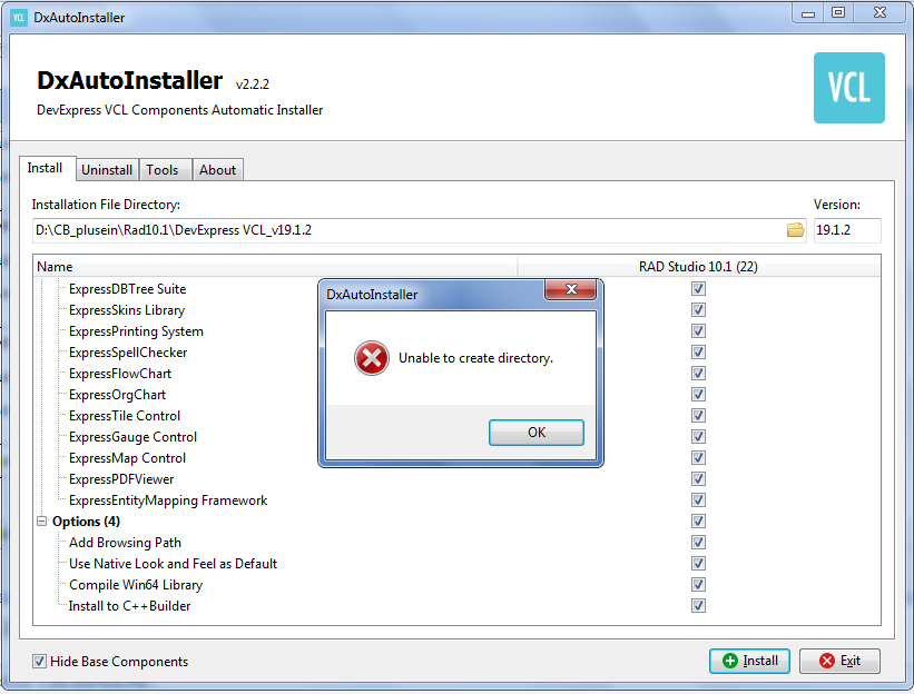Unable to create directory · Issue #7 · Delphier/DxAutoInstaller · GitHub