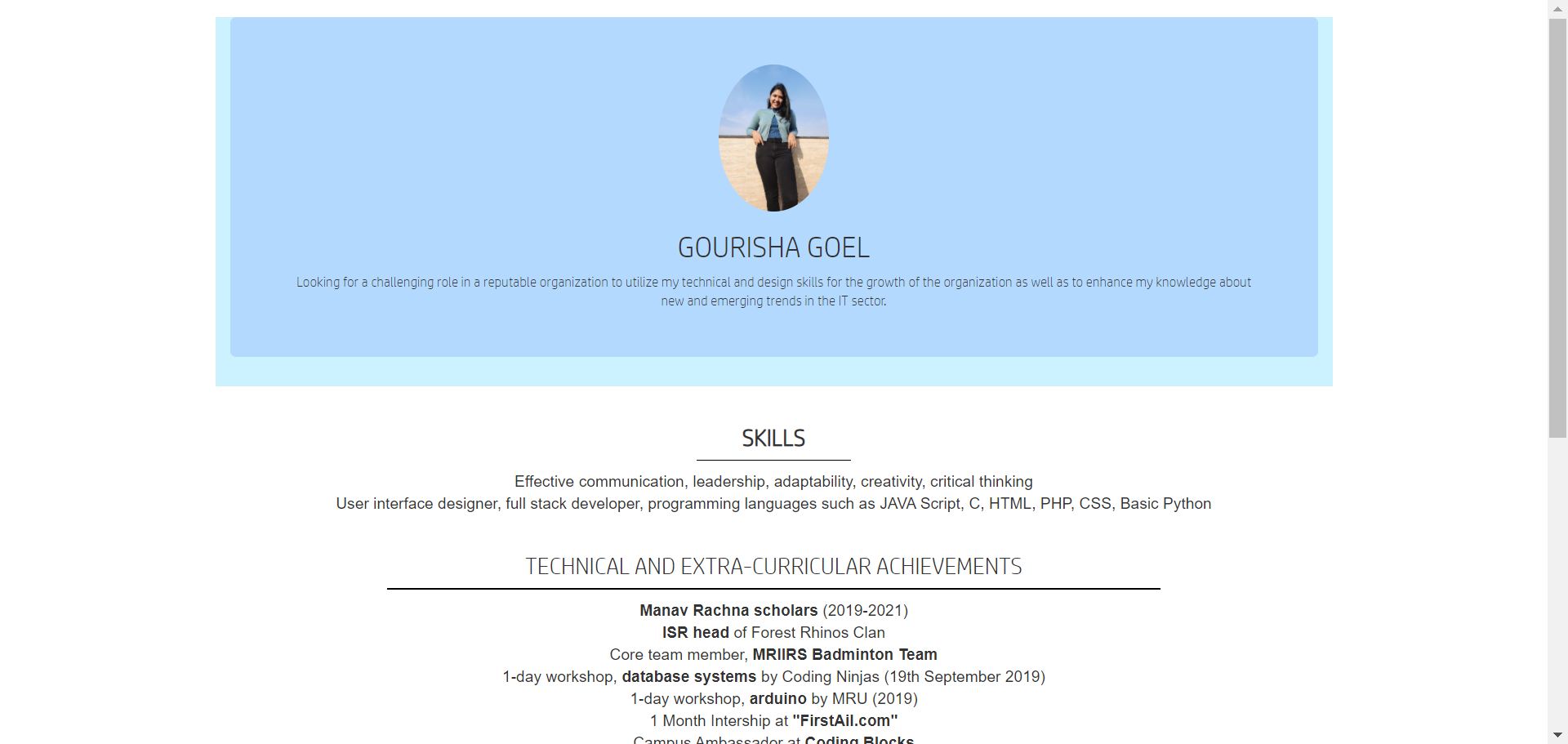GitHub - gourisha-26/Bootstrap-Portfolio-Website