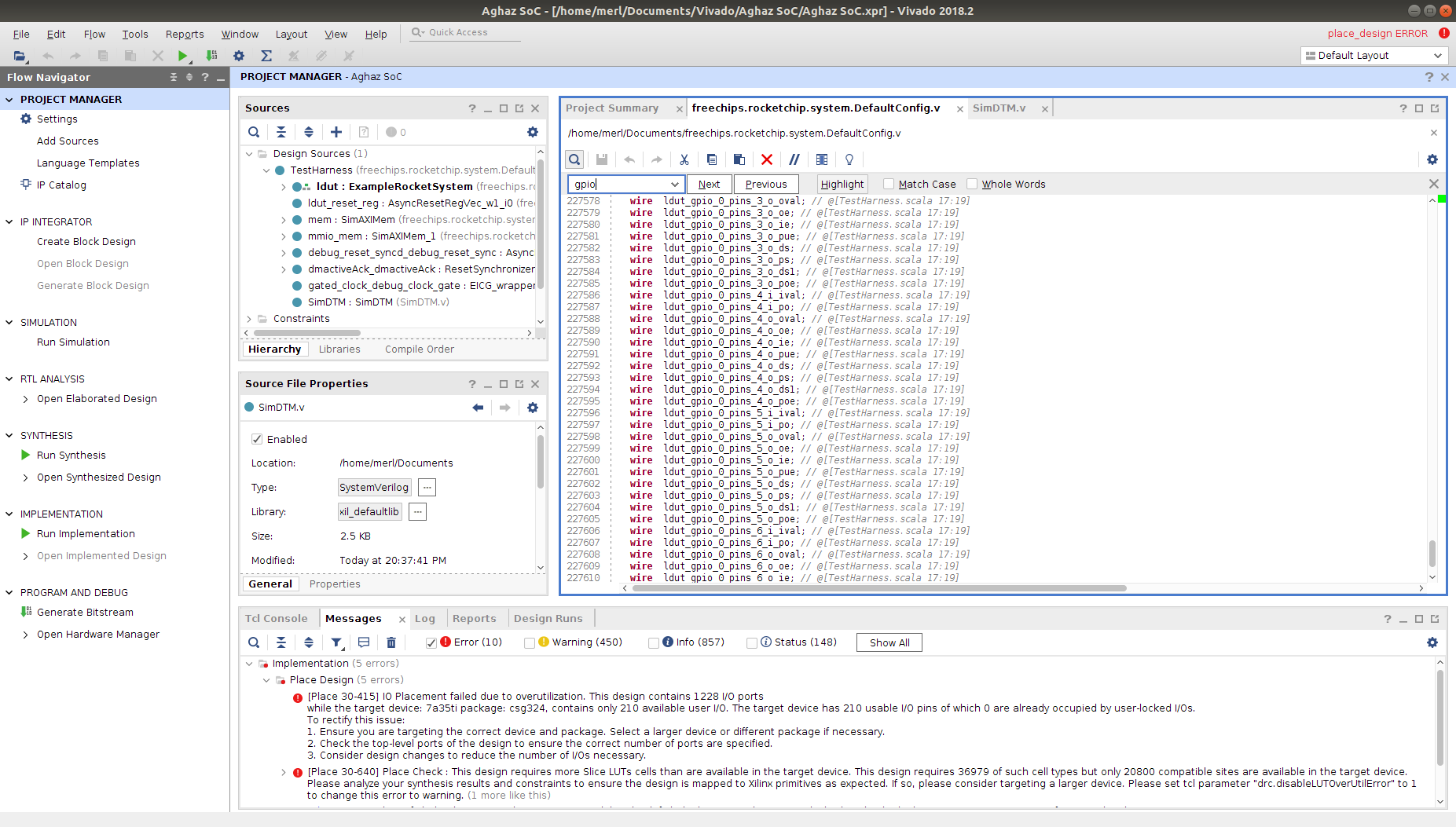 gpio connection with Rocket Chip · Issue #2769 · chipsalliance/rocket-chip · GitHub