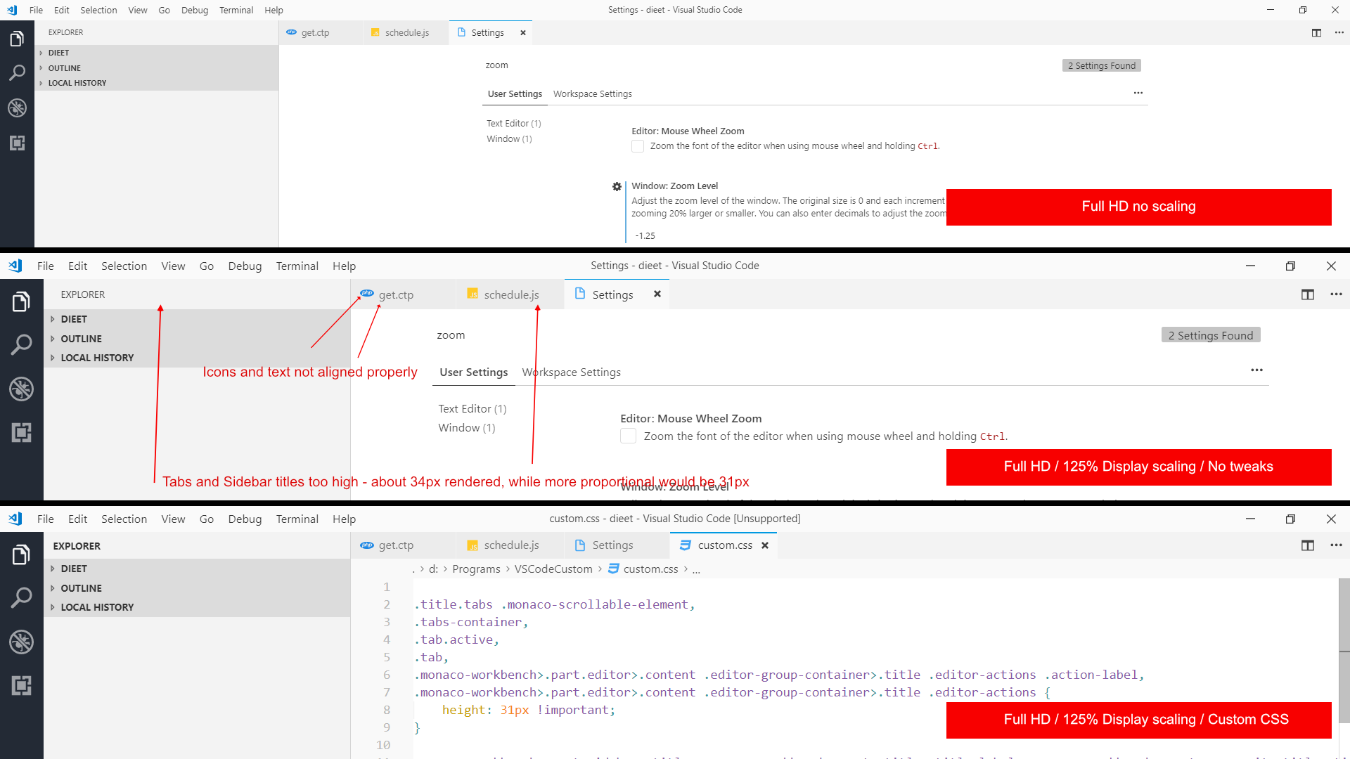 Issues With Tabs On Displays That Use Dpi Scaling · Issue 63766