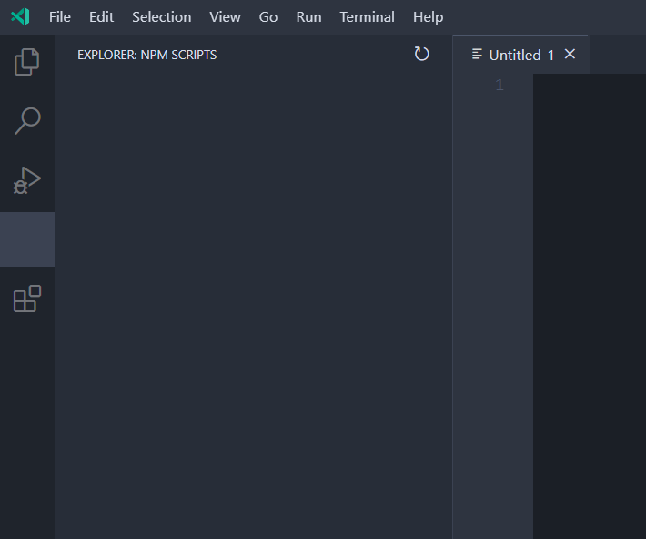"NPM Scripts" explorer tab has no icon · Issue #111168 · microsoft/vscode · GitHub