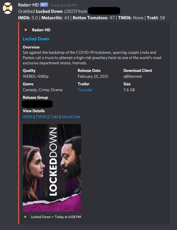 GitHub - NiNiyas/Bettarr-Notifications: Better Notifications for Sonarr and Radarr. Supports ...