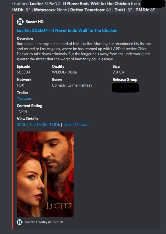 GitHub - NiNiyas/Bettarr-Notifications: Better Notifications for Sonarr and Radarr. Supports ...