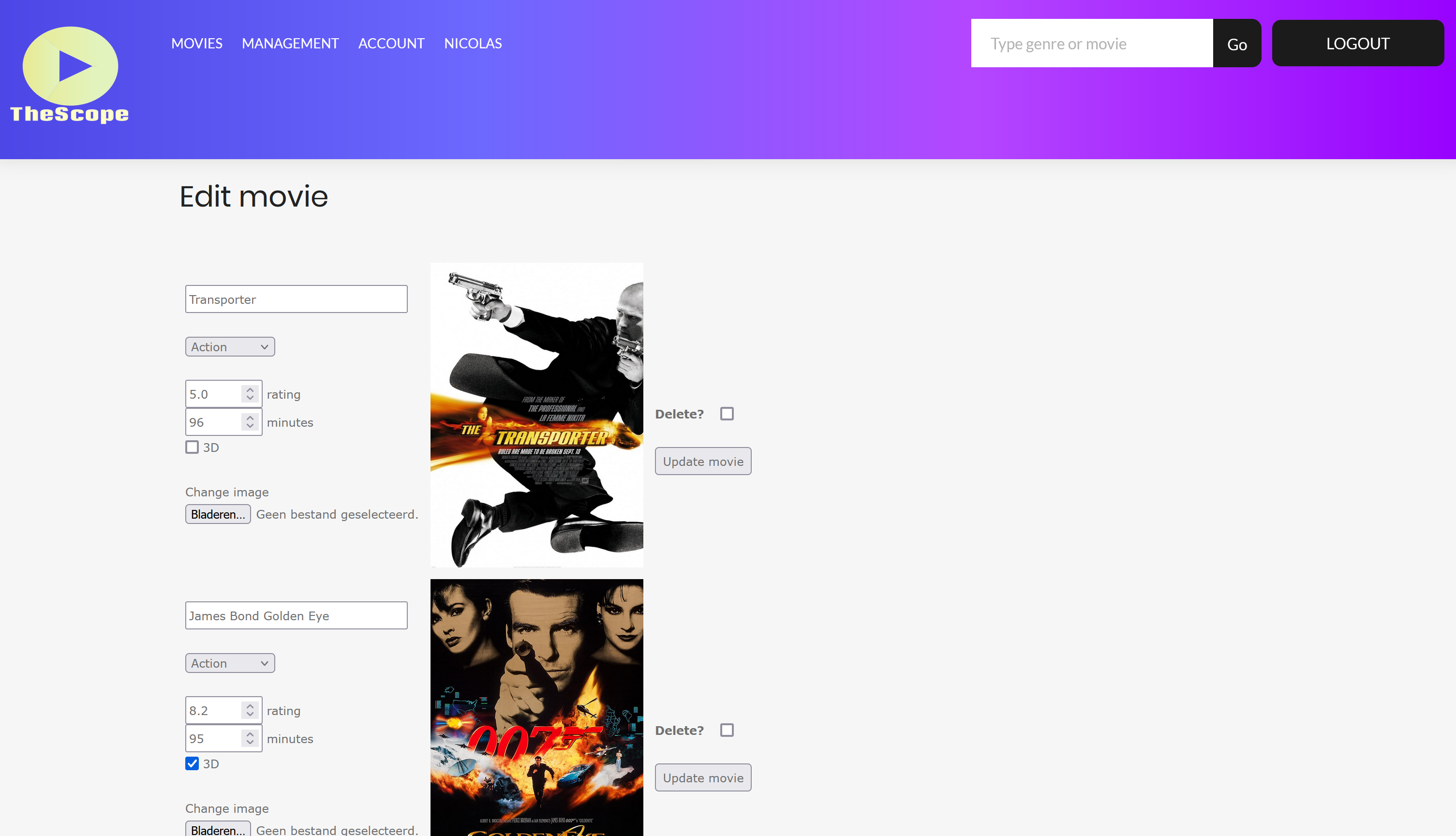 GitHub - kennyverheyden/TheScope: Education teamwork 2 (Java Spring Boot MVC) - Cinema ...