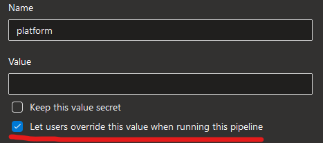 TriggerBuild yaml pipeline - Passing parameter doesnt override default value · Issue #192 ...