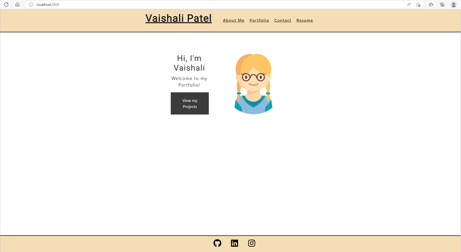GitHub - VaishaliQA/React-Portfolio: React Portfolio