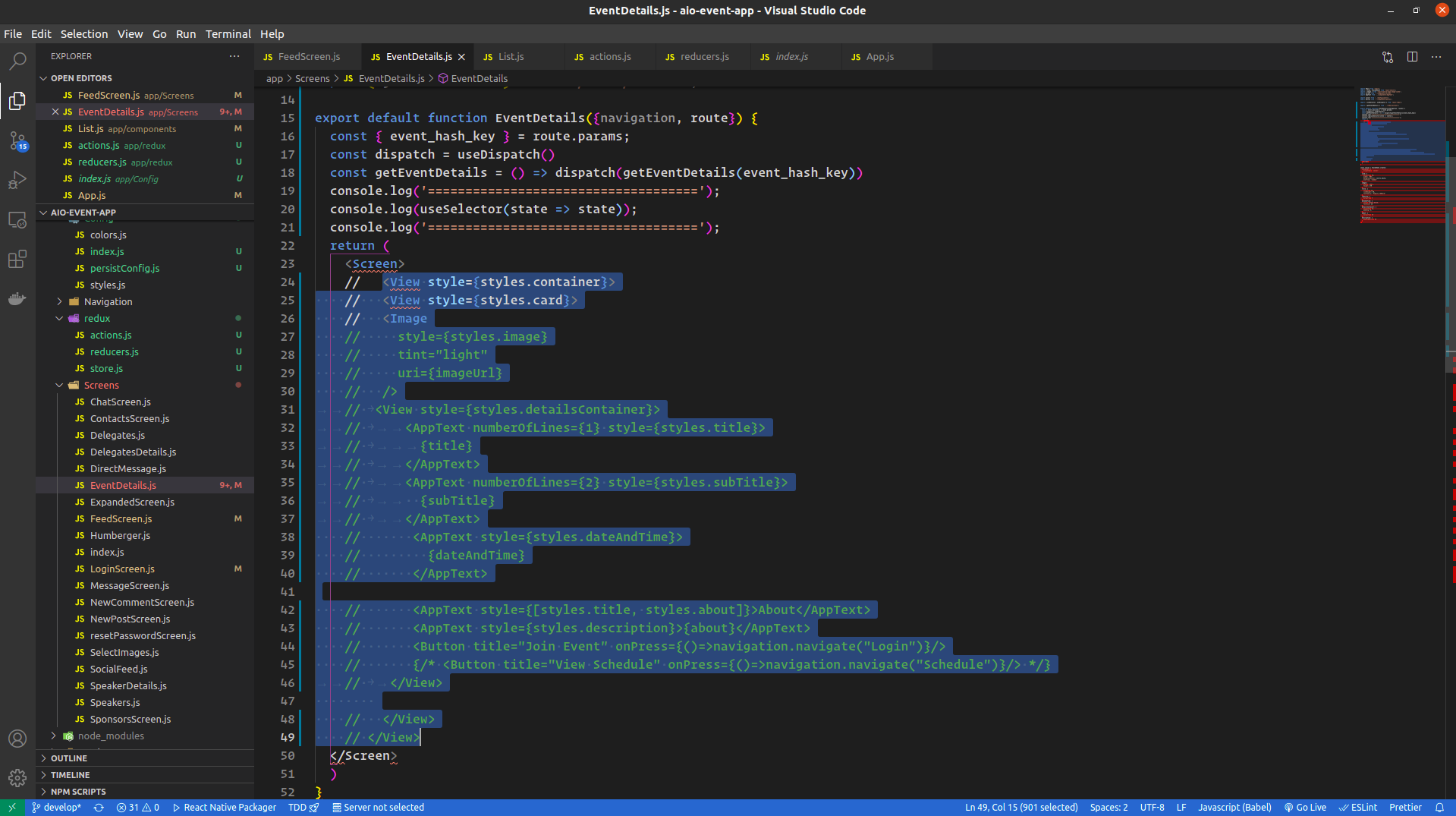 Commenting code is not all ways working · Issue #116814 · microsoft ...