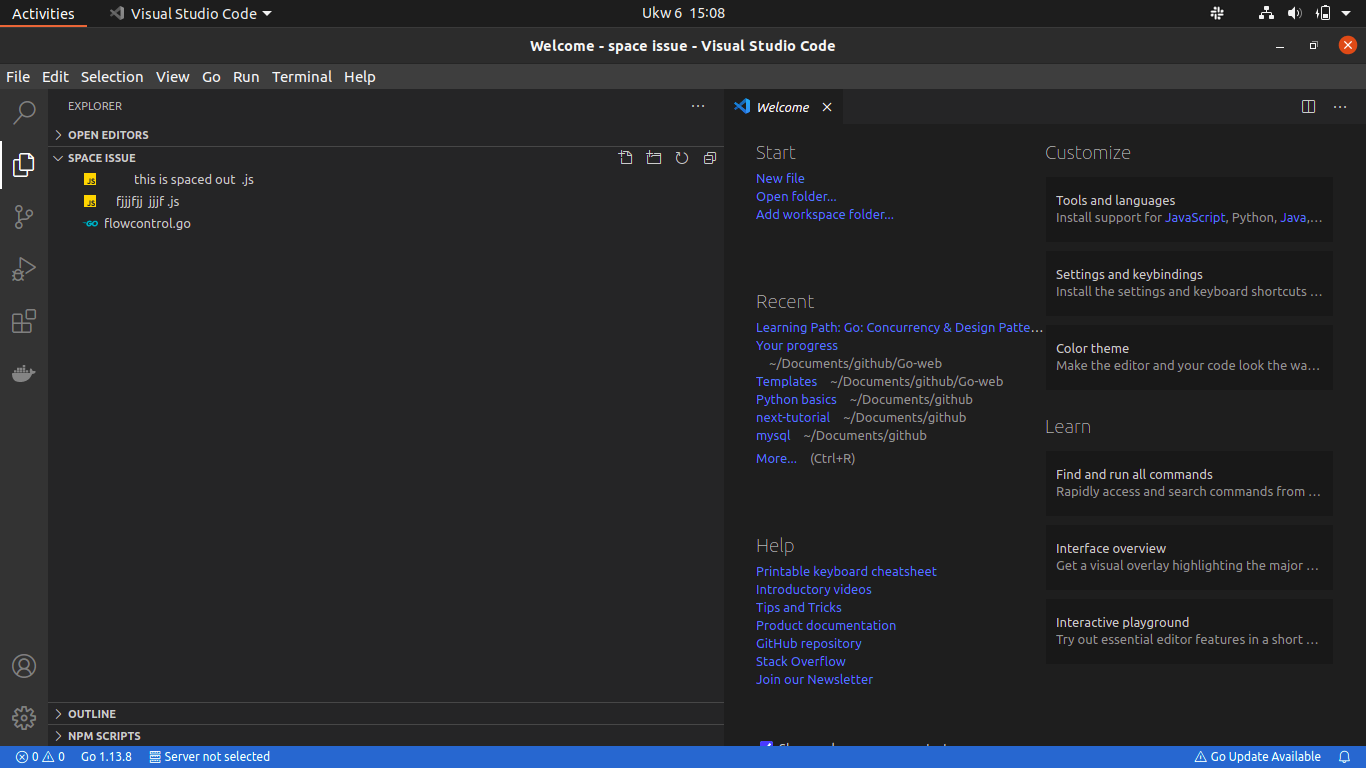 Leading or trailing spaces detected but not handled · Issue #108180 · microsoft/vscode · GitHub