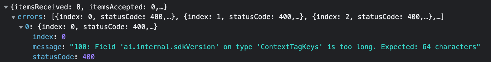 [BUG] The SDK is not limiting the sdkVersion length, which causes the night builds to cause an ...