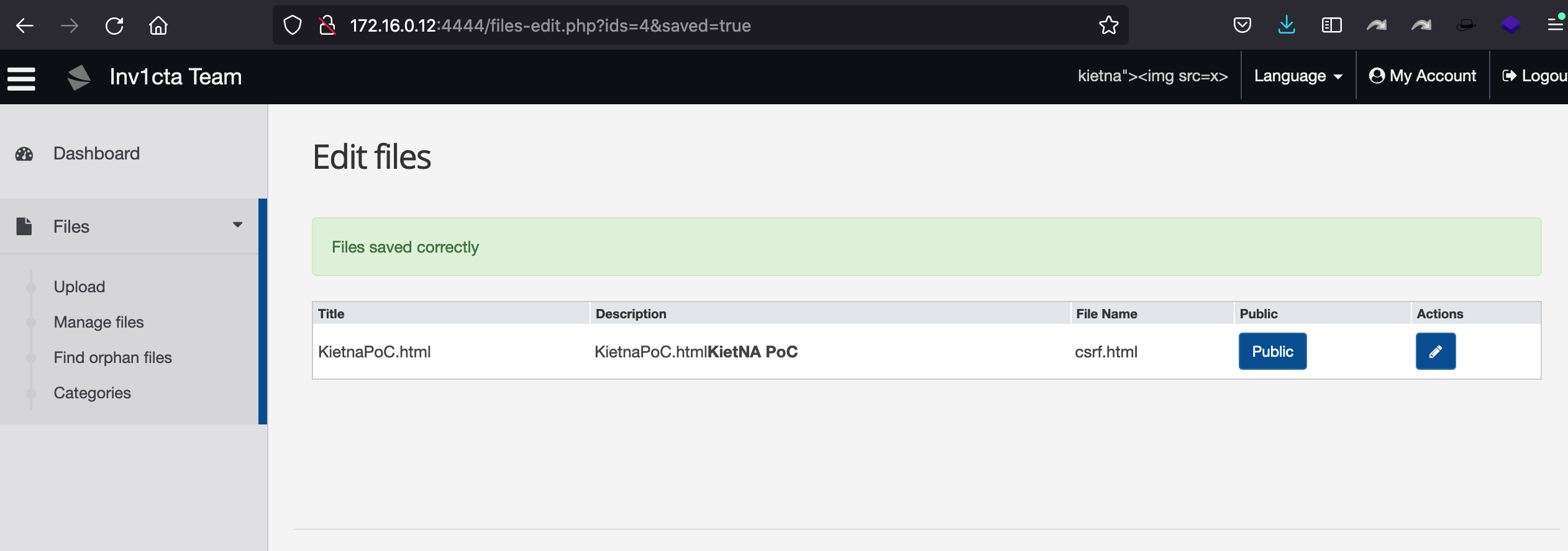 Insecure Direct Object Reference in Files function · Issue #992 · projectsend/projectsend · GitHub