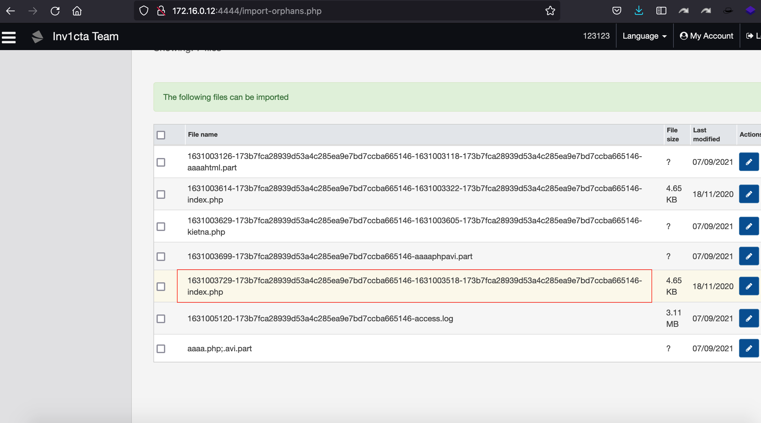 Path Traversal vulnerability in import-orphans.php · Issue #994 · projectsend/projectsend · GitHub