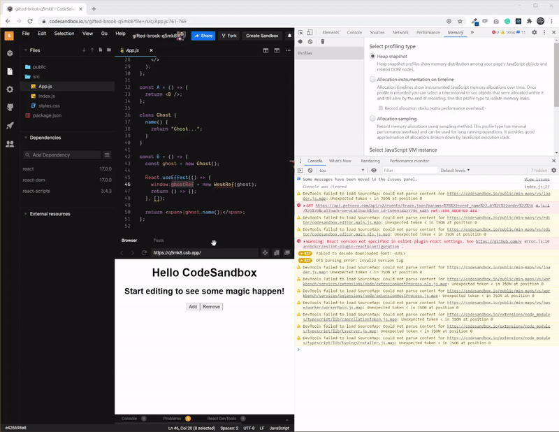 Bug Memory Leak When Rendering Arrays · Issue 20368 · Facebookreact · Github