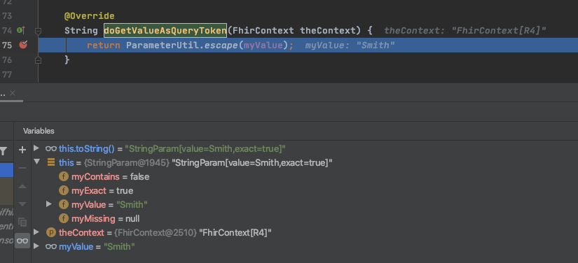 Cauhnfhirrestparamstringparam With Overloaded Exacttrue Not Showing Up In Final
